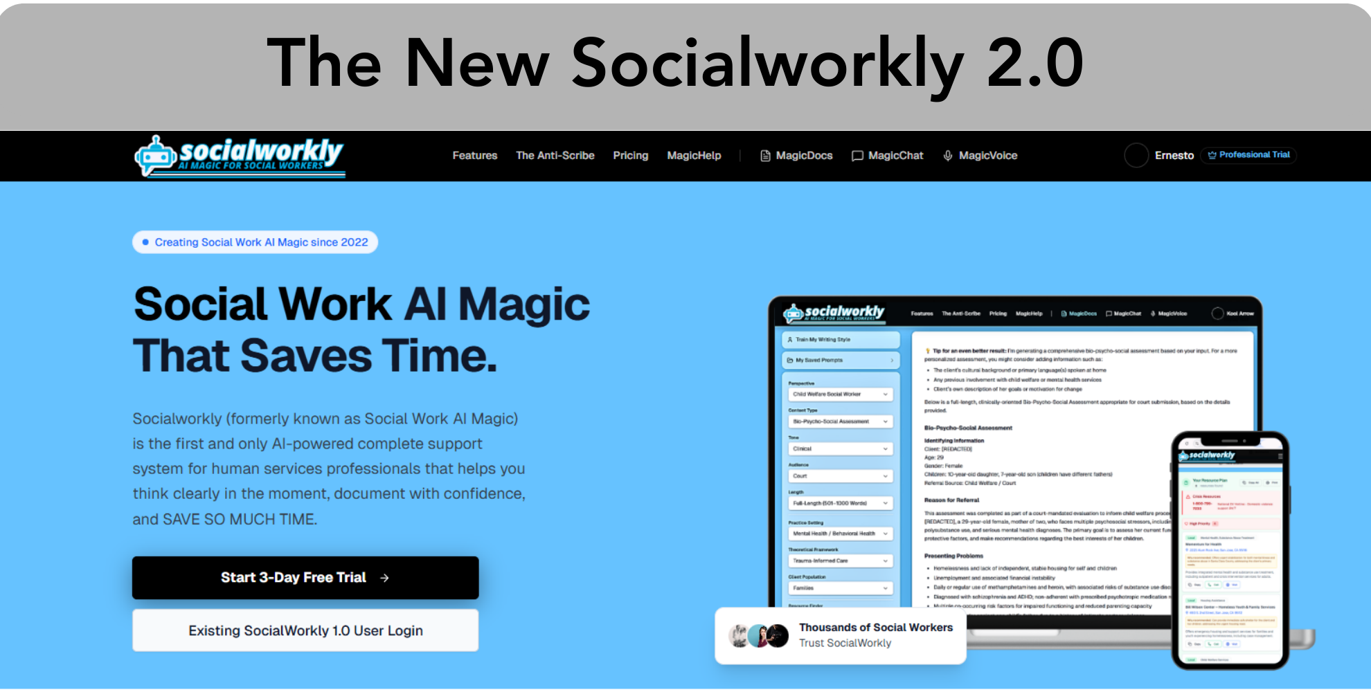 Social Work Magic - AI Tools for Social Workers